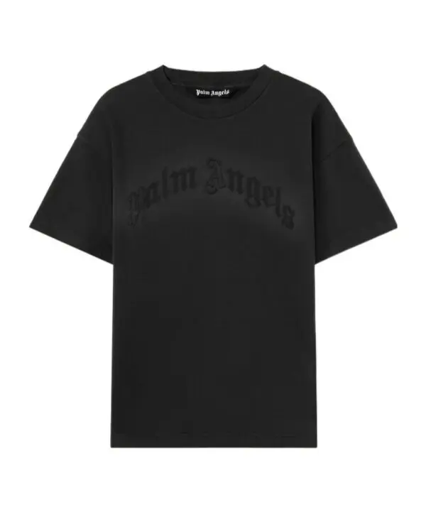 Palm Angels Logo Patch Crewneck T-shirt - Black