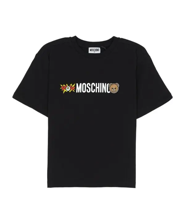 Moschino Bear-appliqué T-shirt - Black