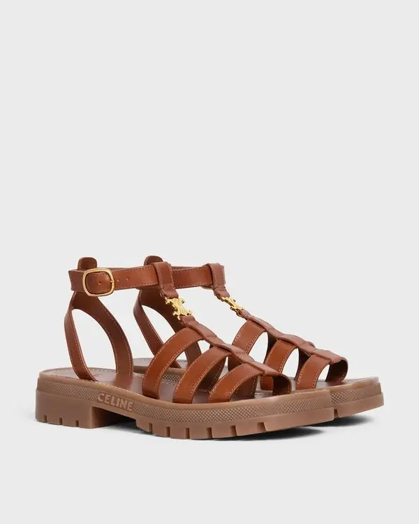 Celine Logo Flat Sandals