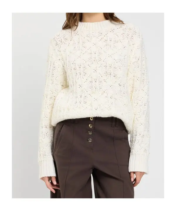 TWINSET Openwork Knit Sweater