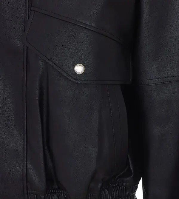 DUNST Oversized Leather Bomber Jacket