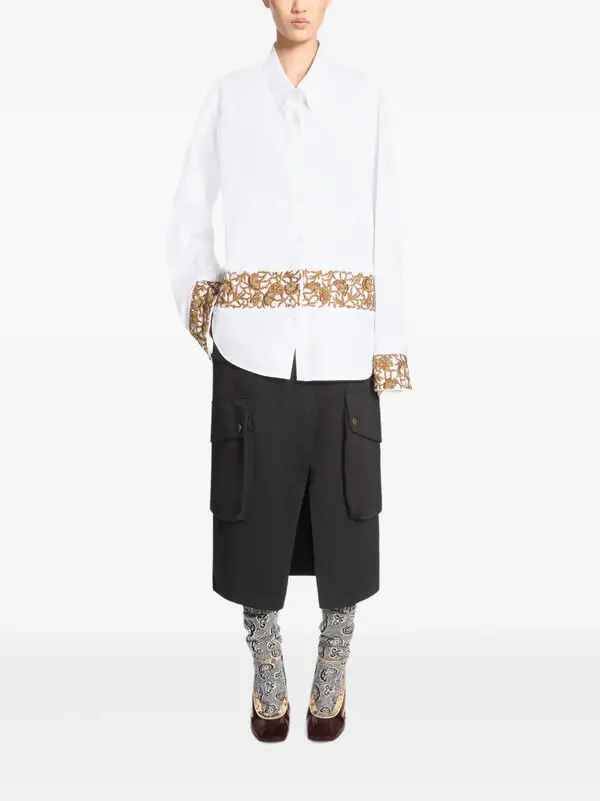 Dries Van Noten Floral Embroidered Shirt