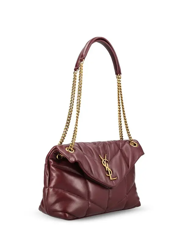 Saint Laurent Loulou Logo Plaque Shoulder Bag