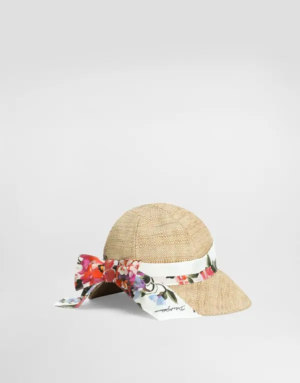 Dolce & Gabbana Floral-print Bow Hat