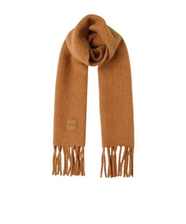 COACH Tassel Scarf - Light Brown