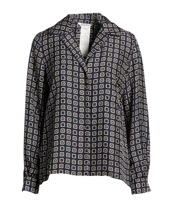 Max Mara Silk Shirts Blouses - Black