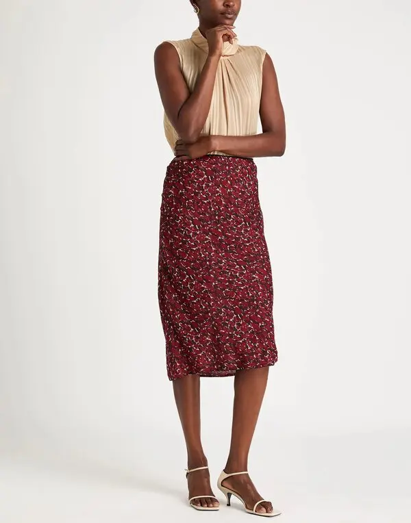 Saint Laurent Midi Skirts - Red