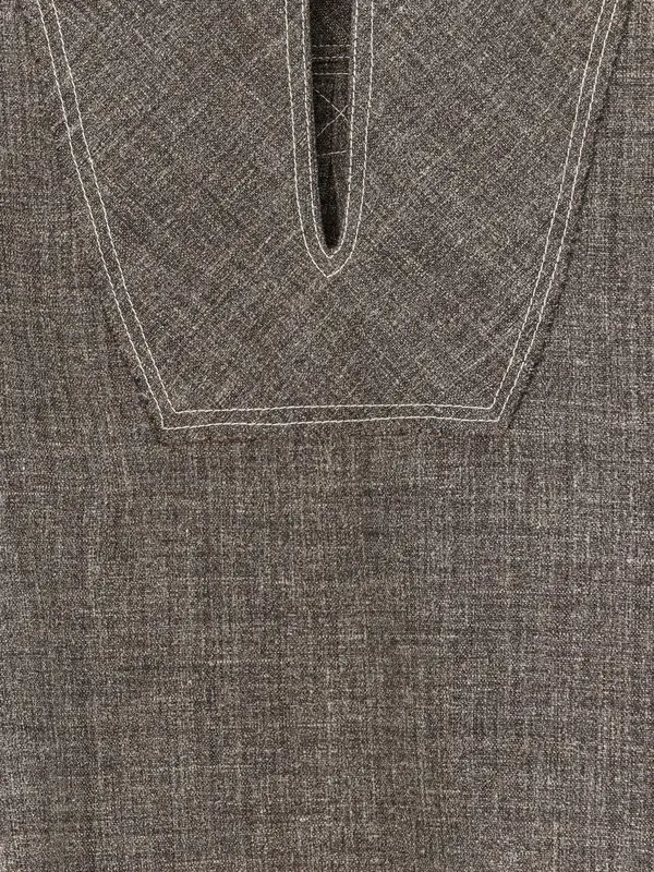 Soeur Jana Topstitched Tunic Top