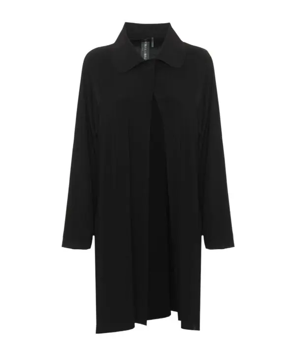 Norma Kamali Collared Long-line Cardigan - Black