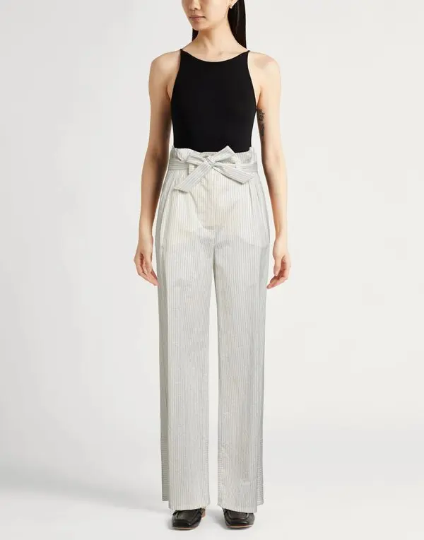 Max Mara High-waisted Striped Wide-leg Trousers