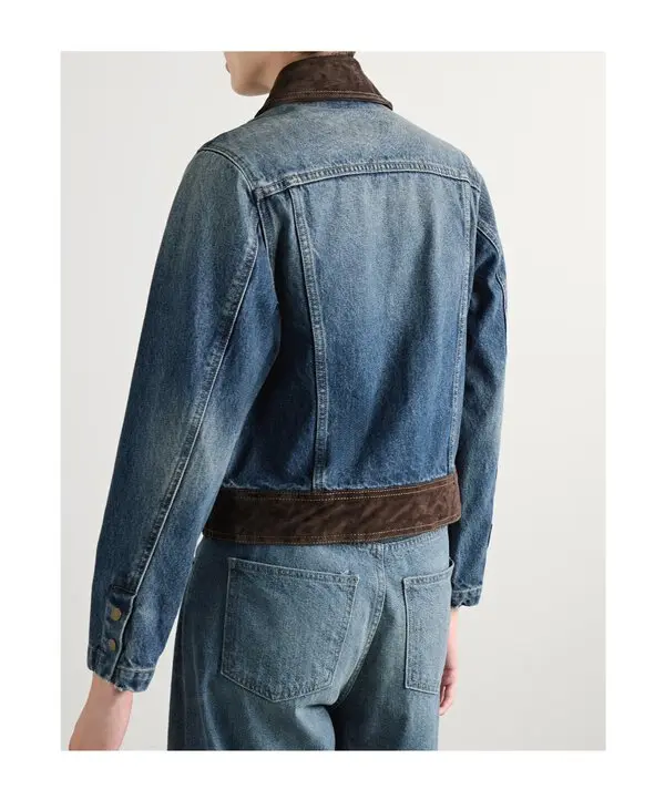 NILI LOTAN Brooklyn Panelled Denim Jacket