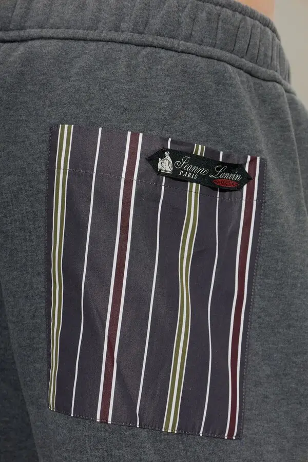 LANVIN Striped Pocket Joggers
