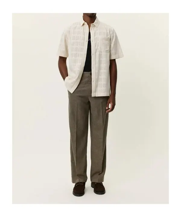 LES DEUX Charlie Open-work Shirt
