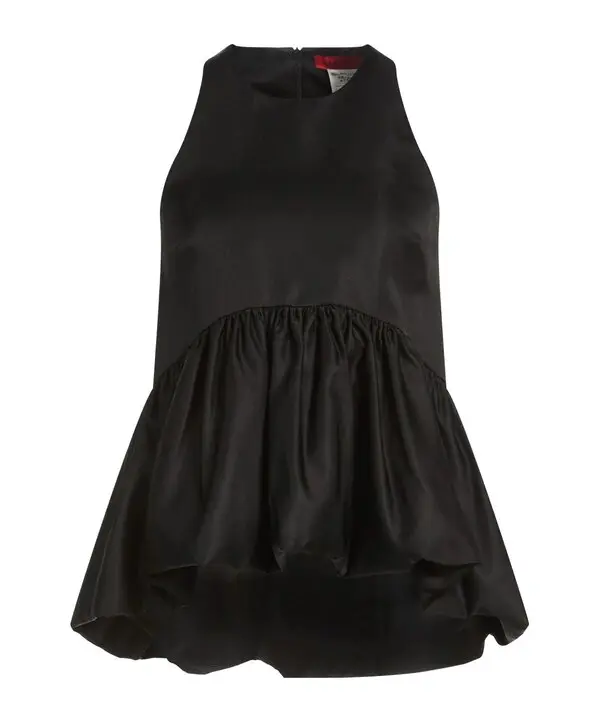 Max & Co. Peplum Top - Black
