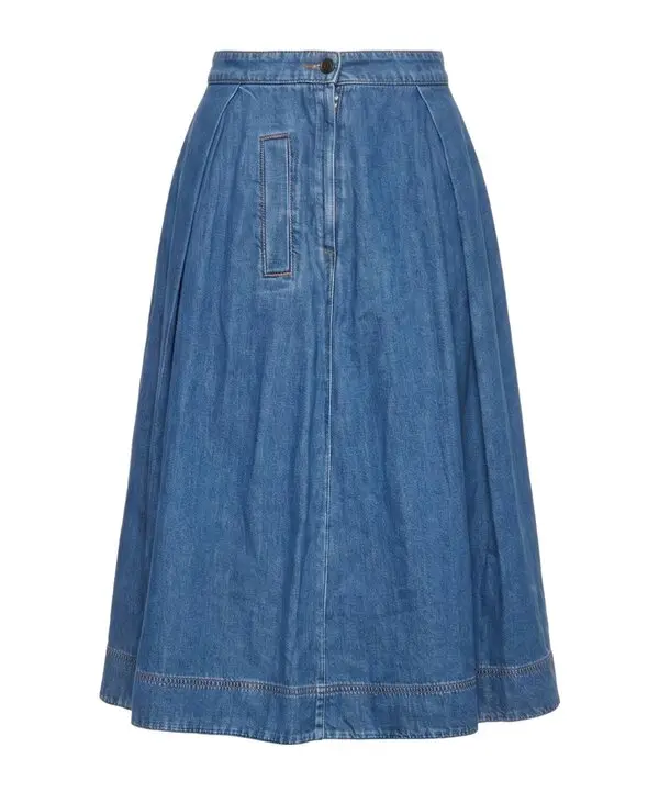 Max Mara Denim Skirts - Blue