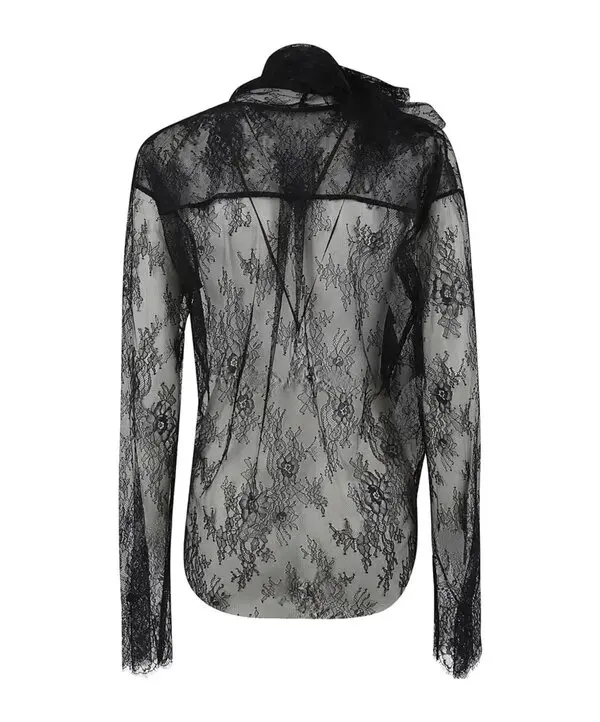 Alberta Ferretti Long-sleeved Shirt - Black