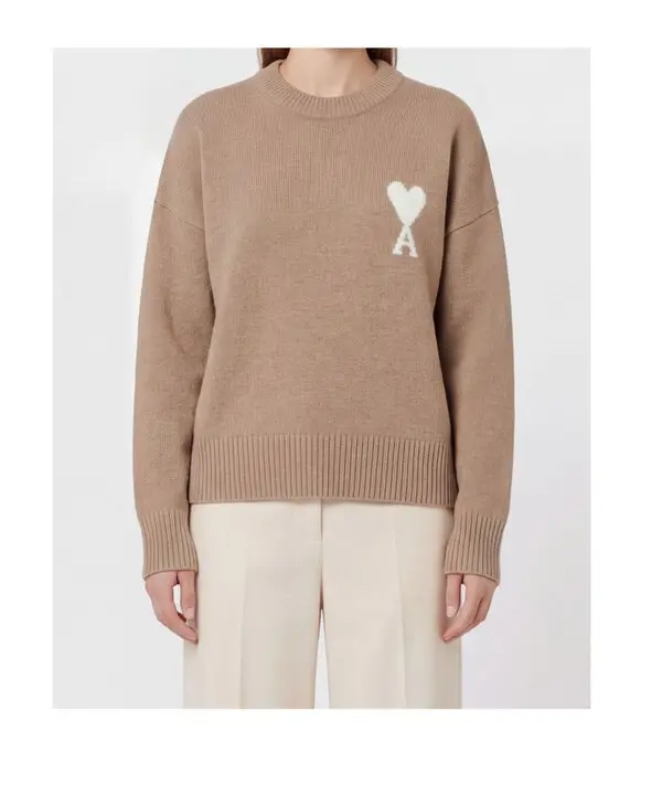 AMI Paris Long-sleeved Knit Top