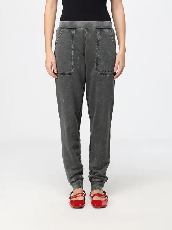 Marni Acid-wash Logo-print Track Pants