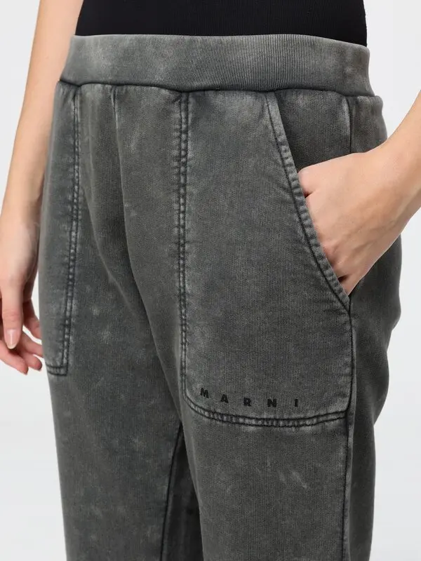 Marni Acid-wash Logo-print Track Pants