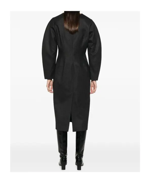 P.a.r.o.s.h Crew-neck Long-sleeve Midi Dress