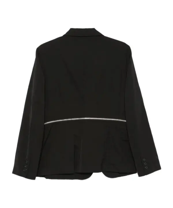 Comme Des Garçons Zip-detail Single-breasted Blazer