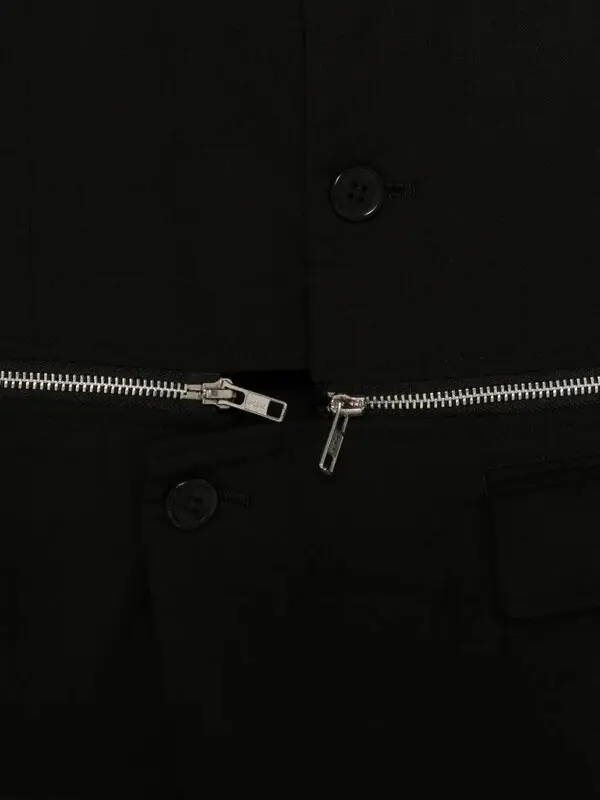 Comme Des Garçons Zip-detail Single-breasted Blazer