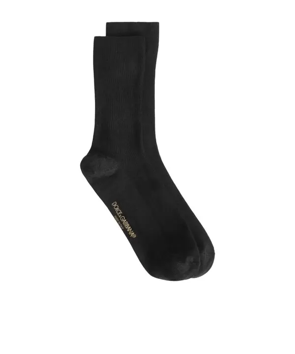Dolce & Gabbana Ribbed Ankle-height Socks
