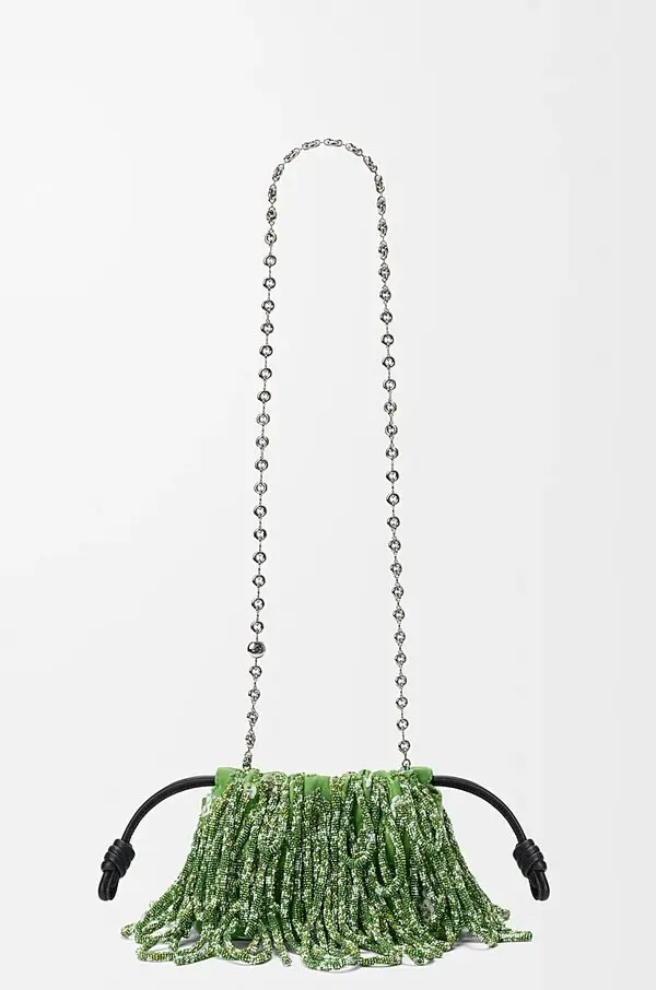 Loewe Mini Flamenco Purse In Embroidered Printed Nappa Lambskin