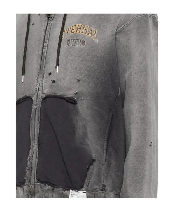 Mihara Yasuhiro Distressed Logo-print Jacket