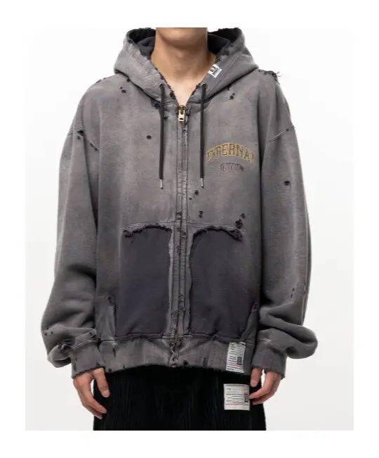 Mihara Yasuhiro Distressed Logo-print Jacket