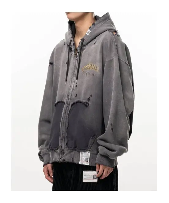 Mihara Yasuhiro Distressed Logo-print Jacket