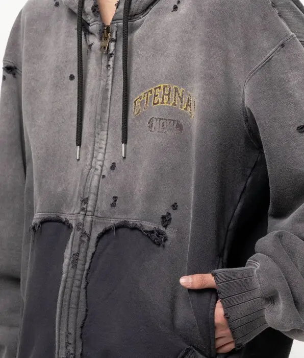 Mihara Yasuhiro Distressed Logo-print Jacket