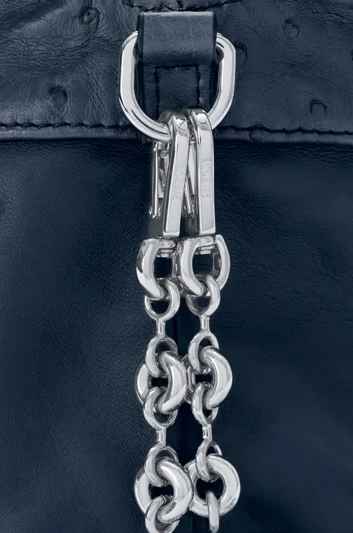 Loewe Mini Flamenco Purse In Ostrich