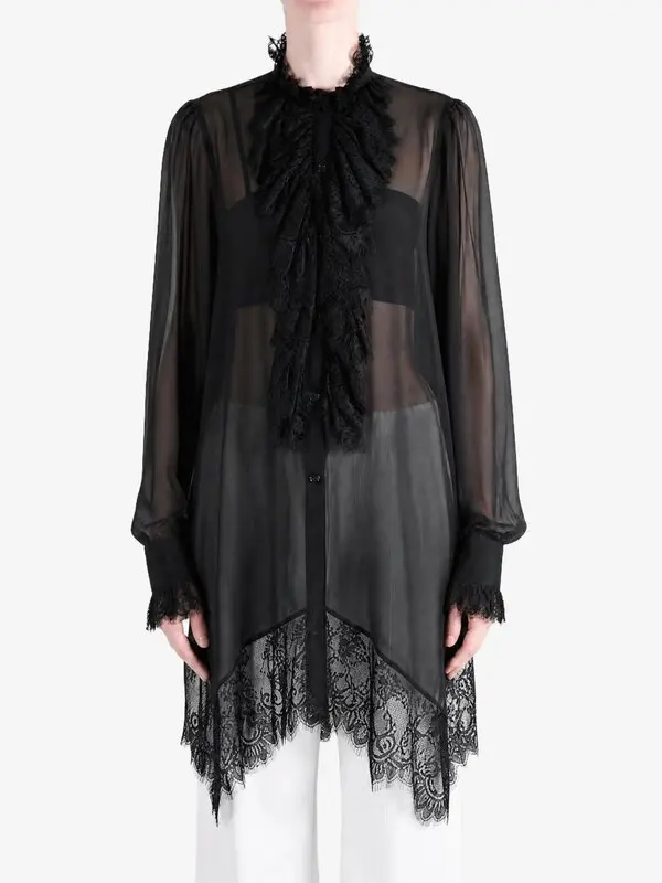 ANN DEMEULEMEESTER Long-sleeve Ruffled Shirt