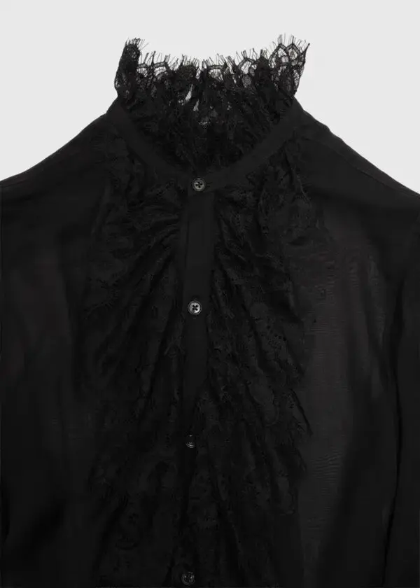 ANN DEMEULEMEESTER Long-sleeve Ruffled Shirt