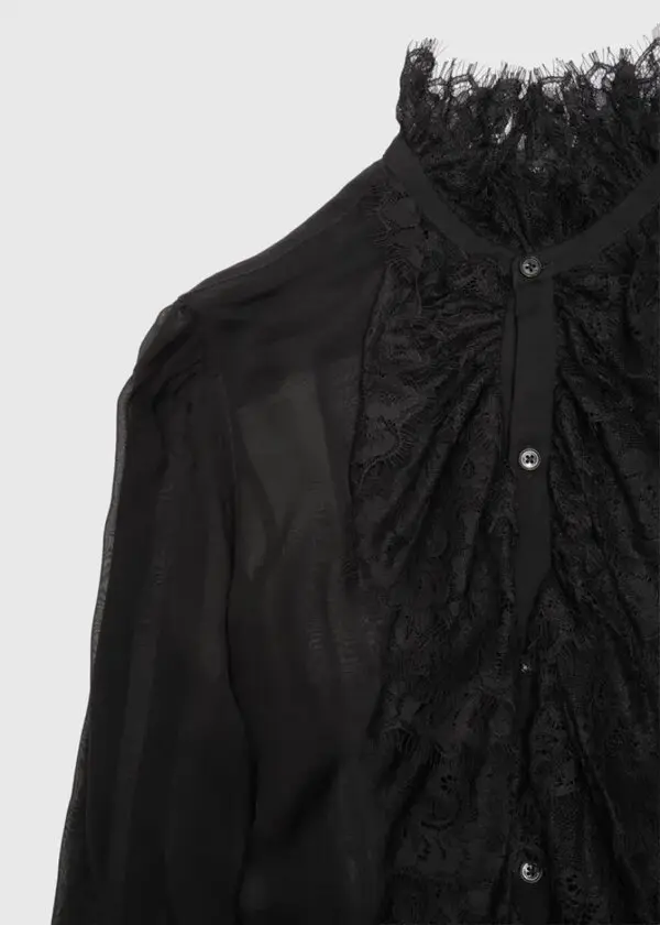 ANN DEMEULEMEESTER Long-sleeve Ruffled Shirt