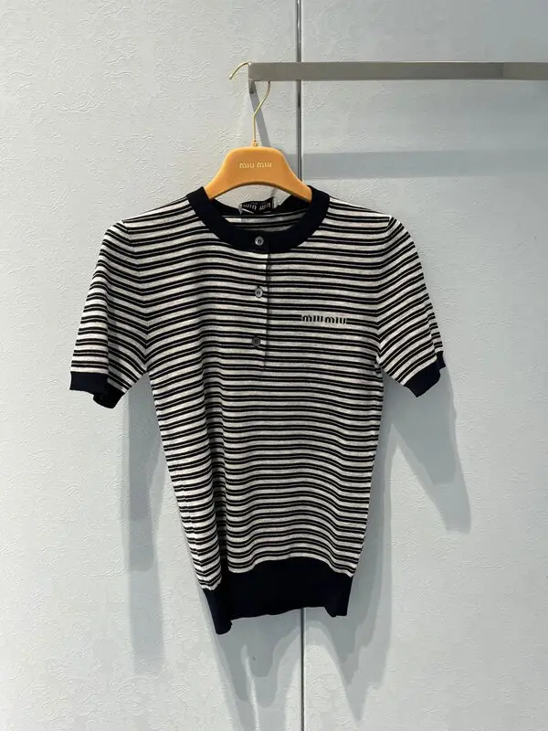 Miu Miu Striped Wool Sweater