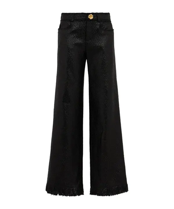 Giuseppe Di Morabito Floral-button Casual Trousers - Black