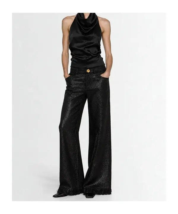 Giuseppe Di Morabito Floral-button Casual Trousers