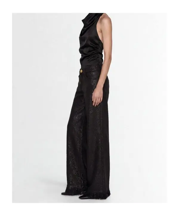 Giuseppe Di Morabito Floral-button Casual Trousers