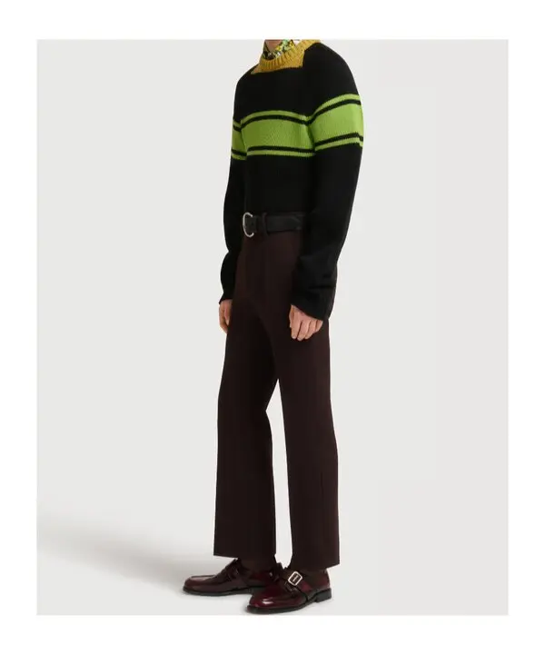 Marni Regimental Wool Trousers