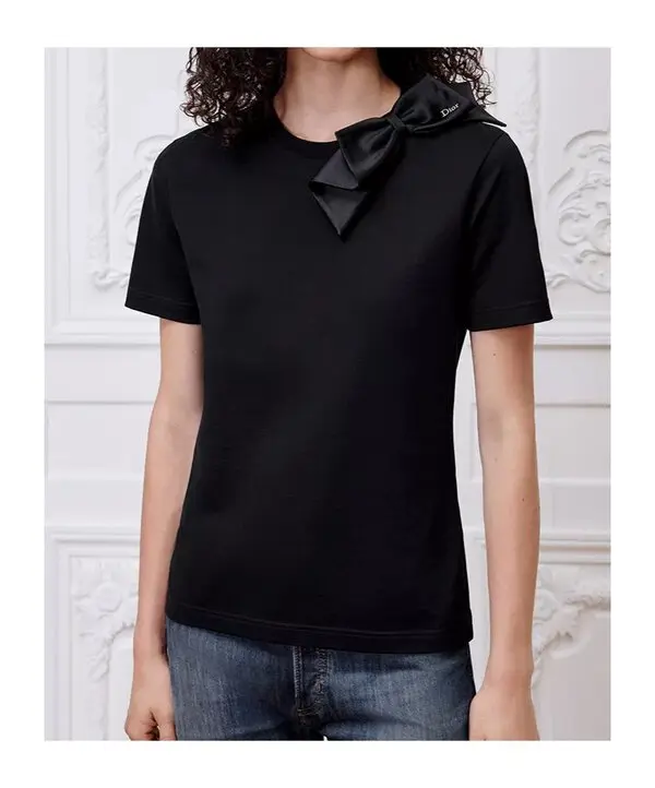 Dior Fitted T-shirt With Bow