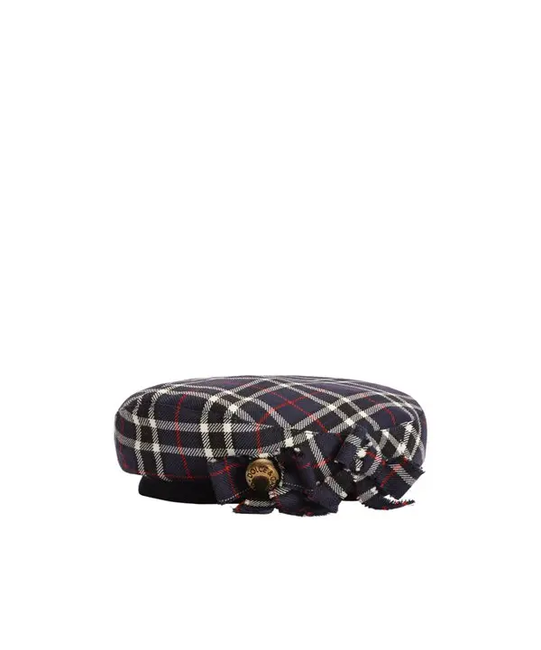 Dolce & Gabbana Tartan Beret With Applications
