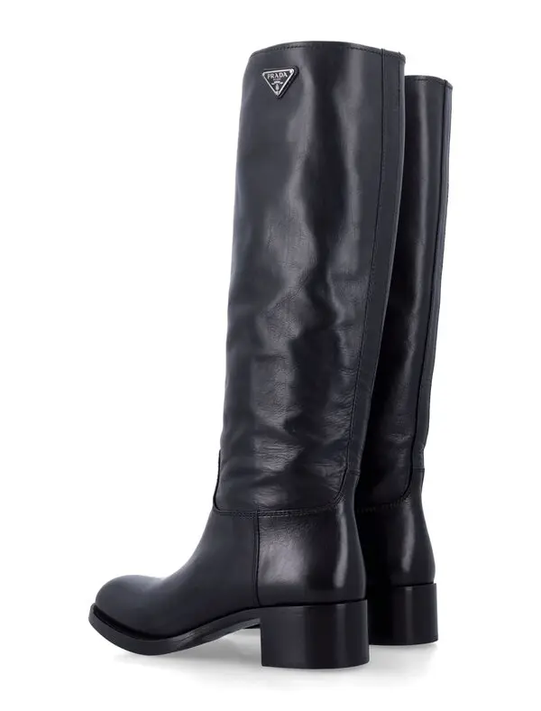 Prada Triangle-logo High-shaft Boots