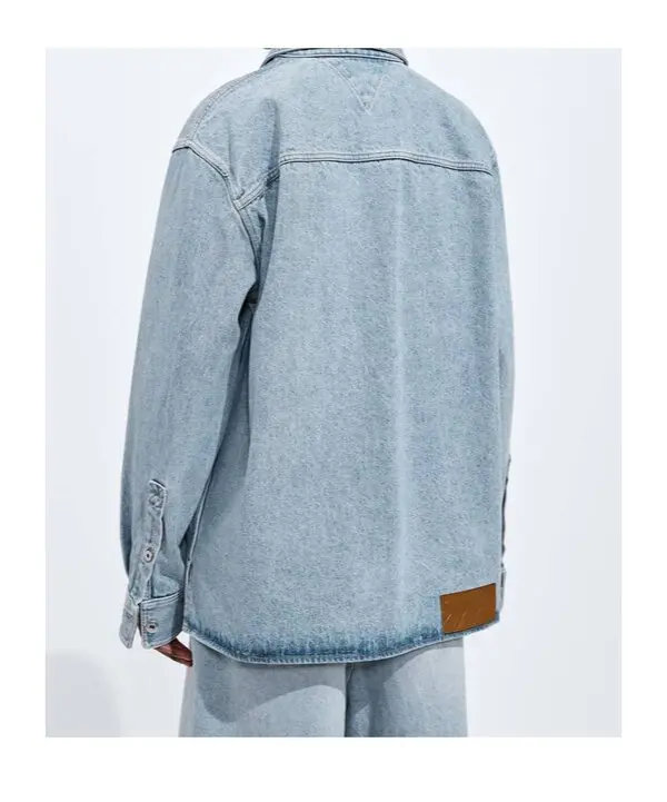 Bottega Veneta Sky Bleached Denim Overshirt