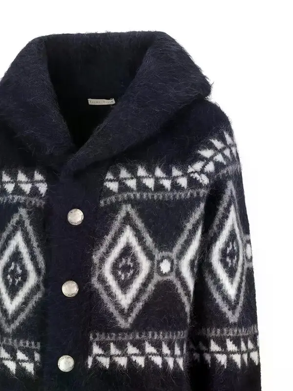 BORGO ASOLO Rombi Jacquard-knit Jacket