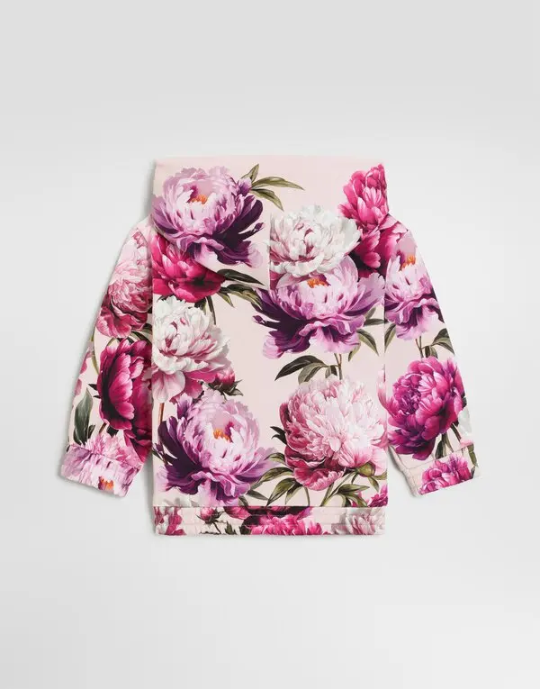 Dolce & Gabbana Floral-print Zip-up Hoodie