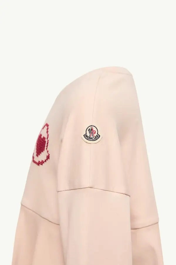 Moncler Heart Logo Cotton Long Sleeve T-shirt