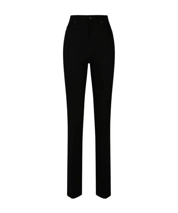 Balenciaga High-rise Straight Jeans - Black