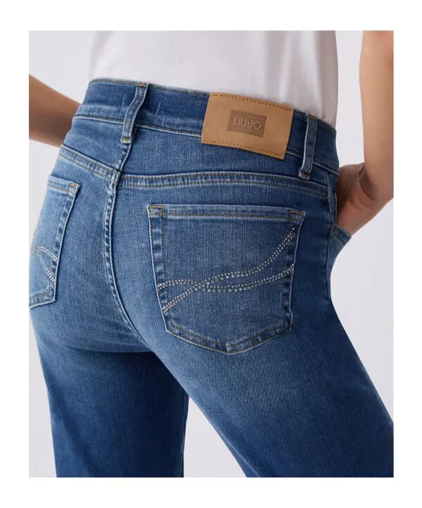 Liu Jo Rhinestone-embellished Flared Jeans